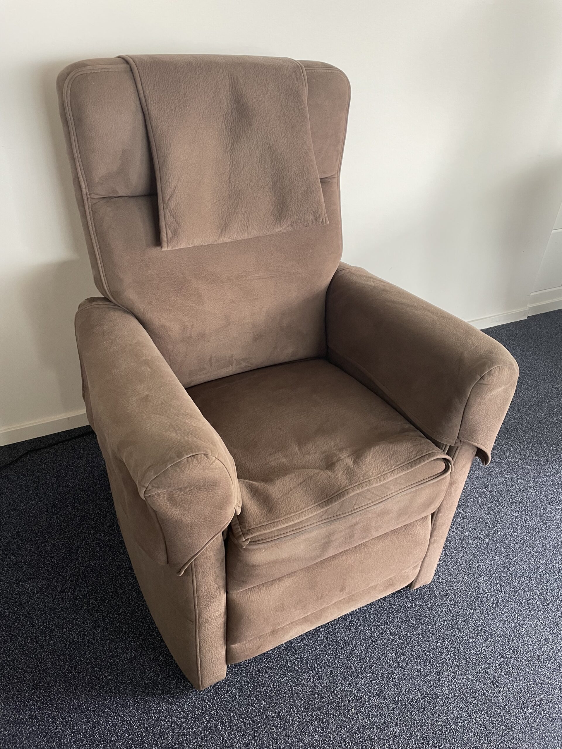 Stawett sta op relax stoel beige/taupe stof - Sta op stoel Alkmaar